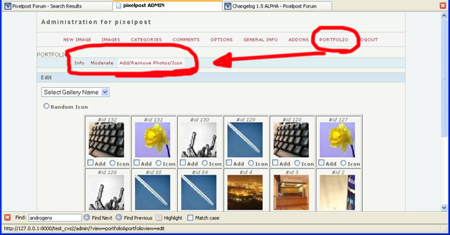 Introducing Pixelpost's Admin-AddonsPixelpost